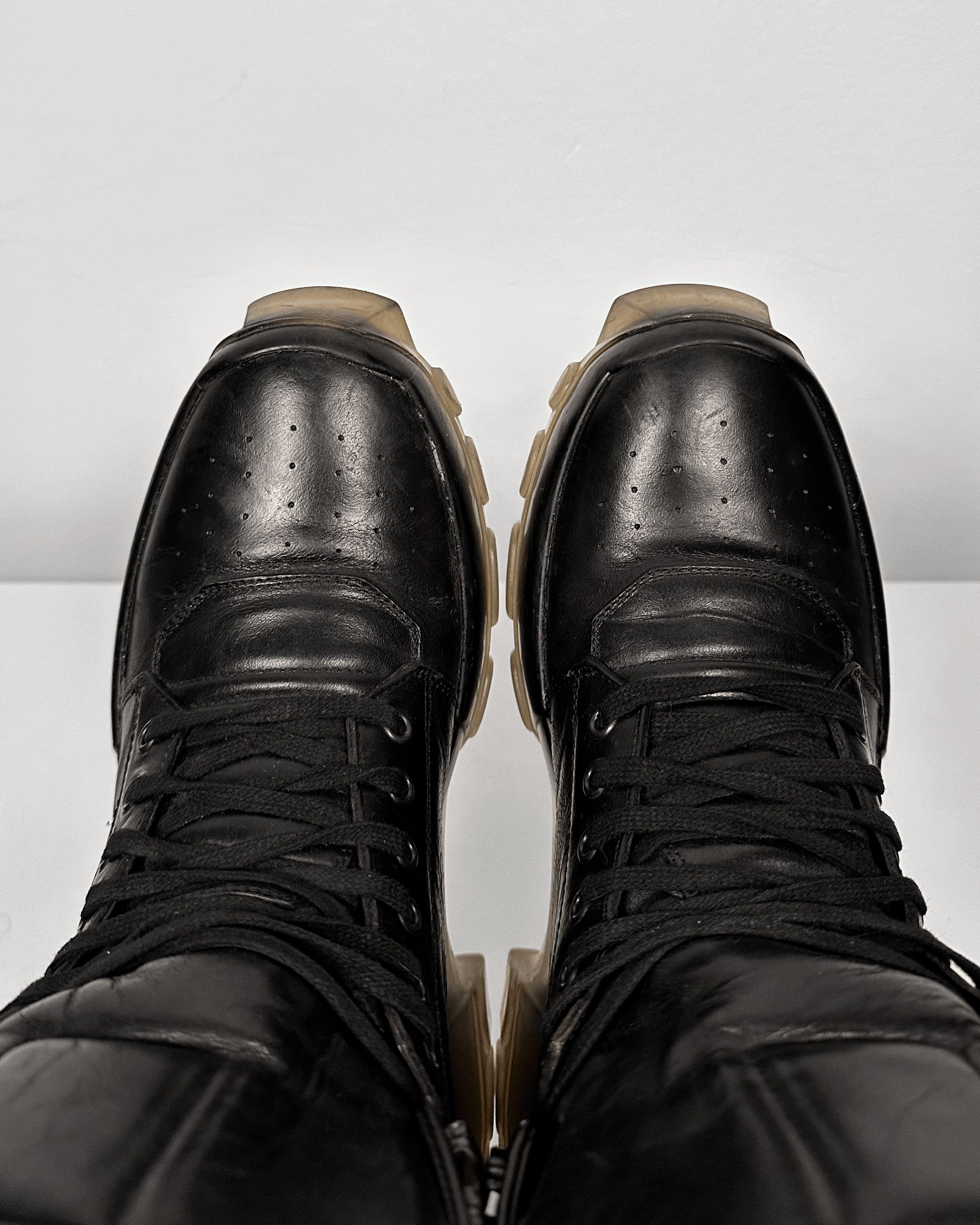 Rick Owens Rick Owens Bozo Tractor Dunk Boots | Grailed