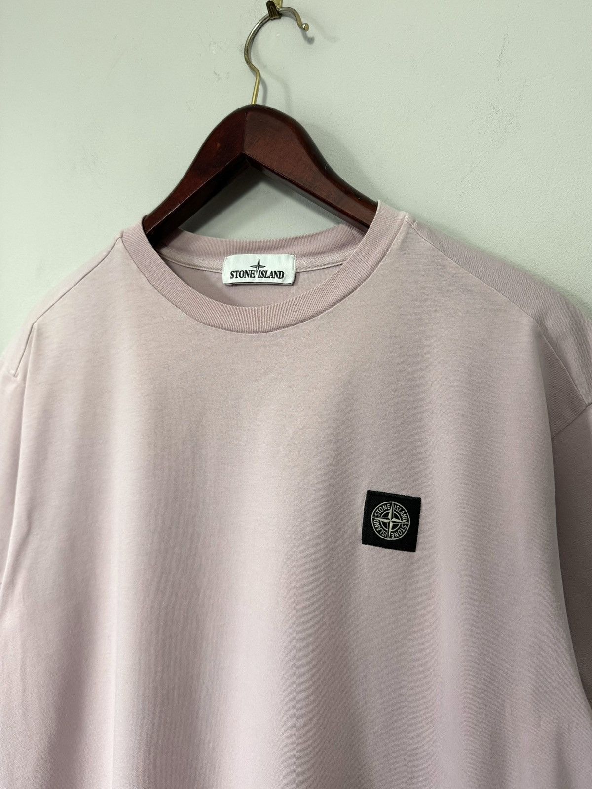 Stone Island Stone Island Patch Program Light Pink T-shirt | Grailed