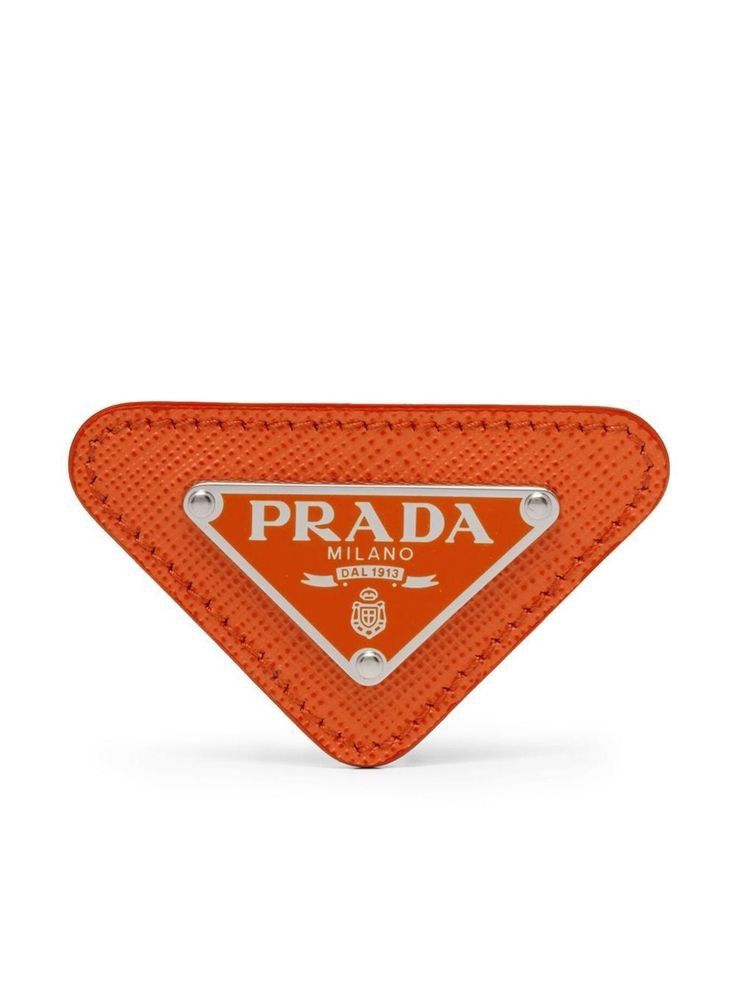 Prada Prada Enamelled logo pin broche Grailed