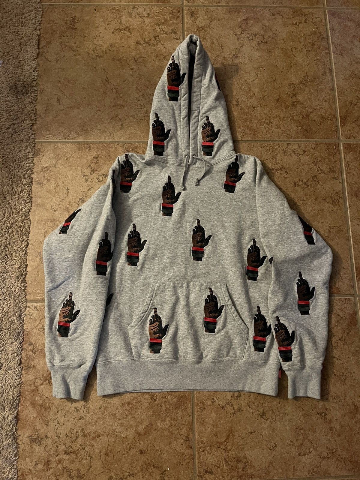 Supreme Supreme Dead Prez middle finger hoodie | Grailed