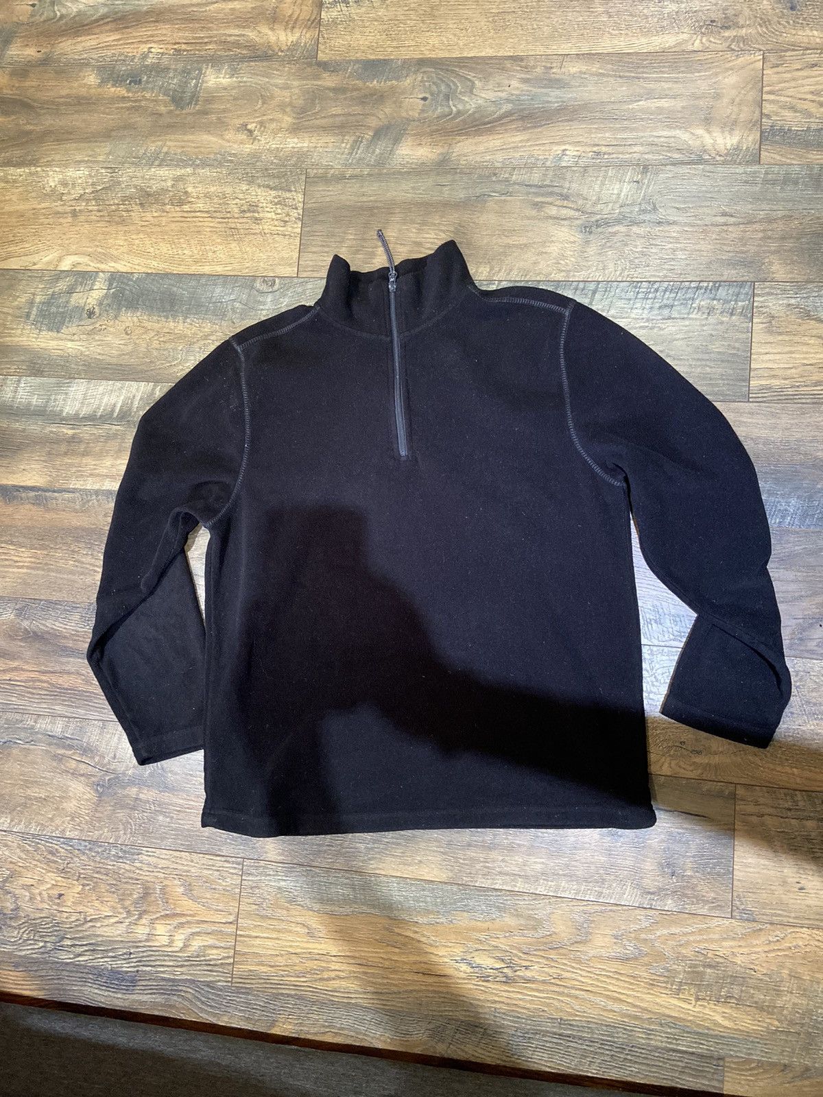 St. Johns Bay × Streetwear × Vintage Quarter Zip Fleece Jacket in Black ...