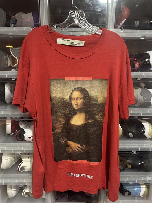 Off-White OFF WHITE RED MONA LISA TEE | Grailed
