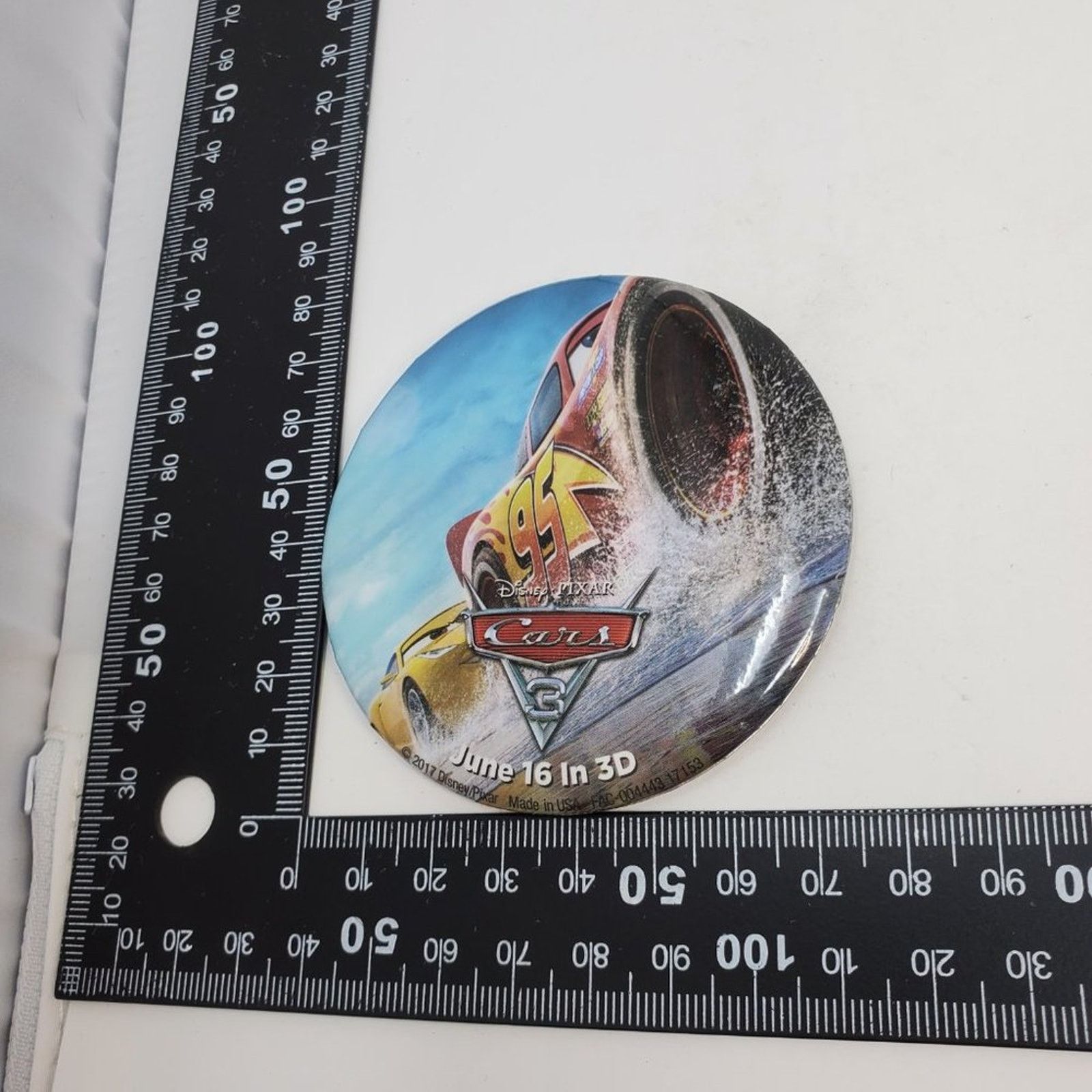 Disney Disney Pixar Cars Round Promo Button - Nostalgic Collectible ...