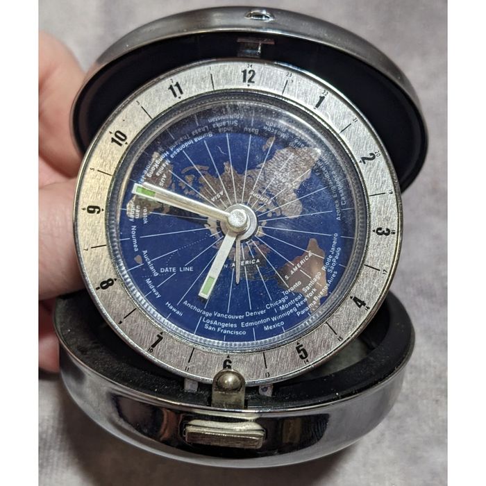 Other Vintage World Time Travel Clock | Grailed