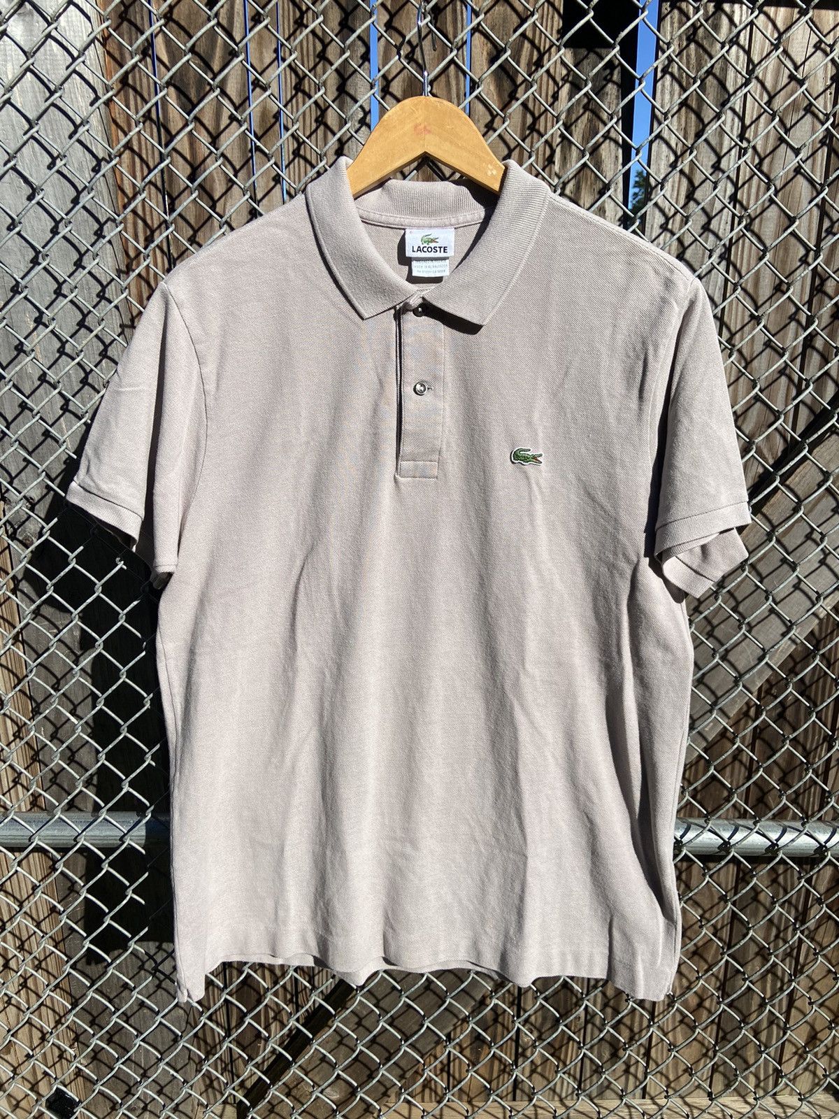 Lacoste Lacoste Cream Polo Shirt | Grailed