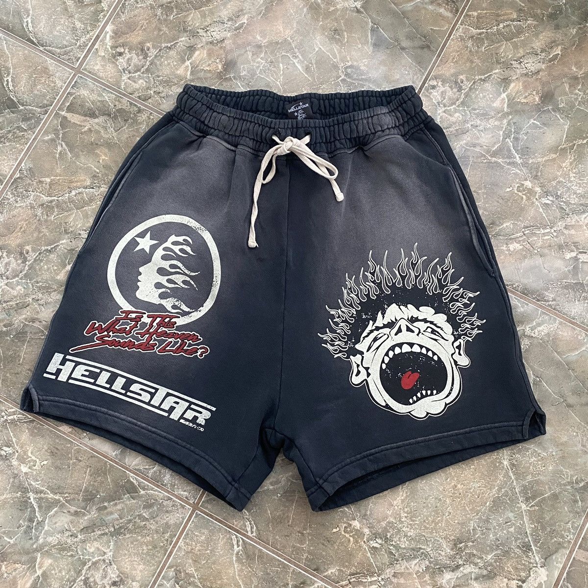 HELLSTAR × Streetwear Hellstar records shorts | Grailed