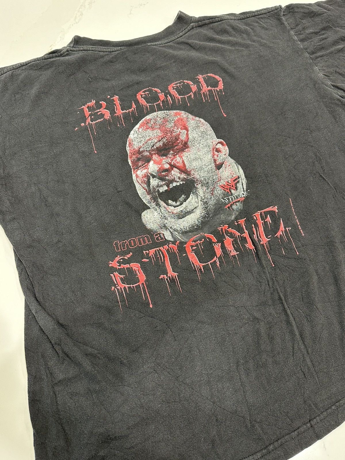 Vintage × Wwe × Wwf 1998 WWF Stone Cold Steve Austin Blood From A Stone ...