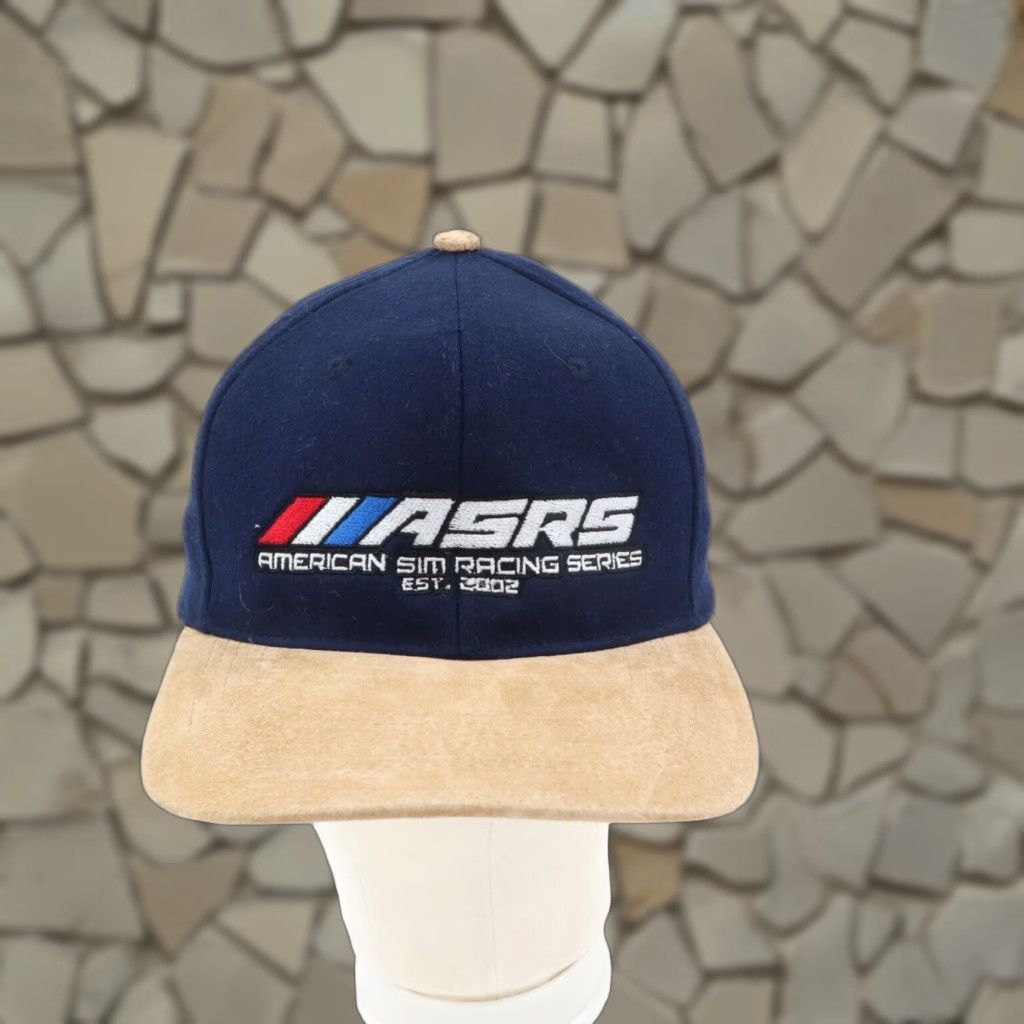Vintage ASRS American Sim Racing Series Hat Adjustable Multicolor Wool ...