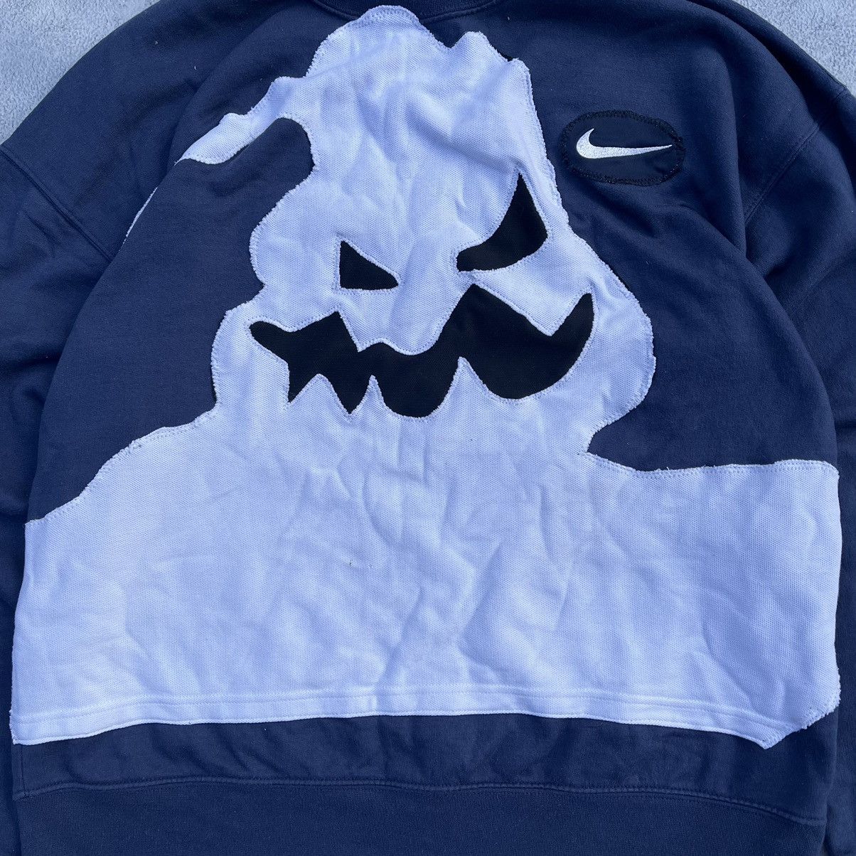 Custom × Nike × Streetwear Vintage ghost x skeleton custom Nike y2k ...