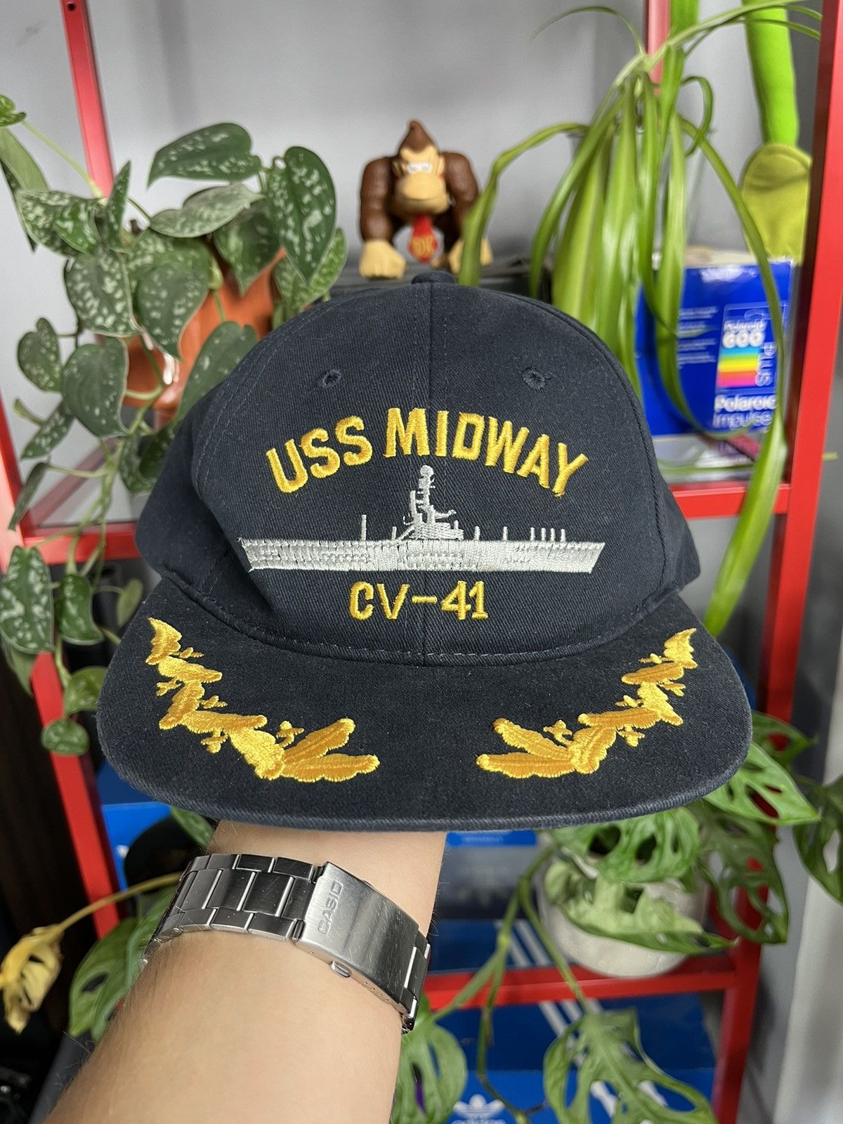 Vintage Vintage 90s USS MIDWAY CV 41 embroidered hat | Grailed