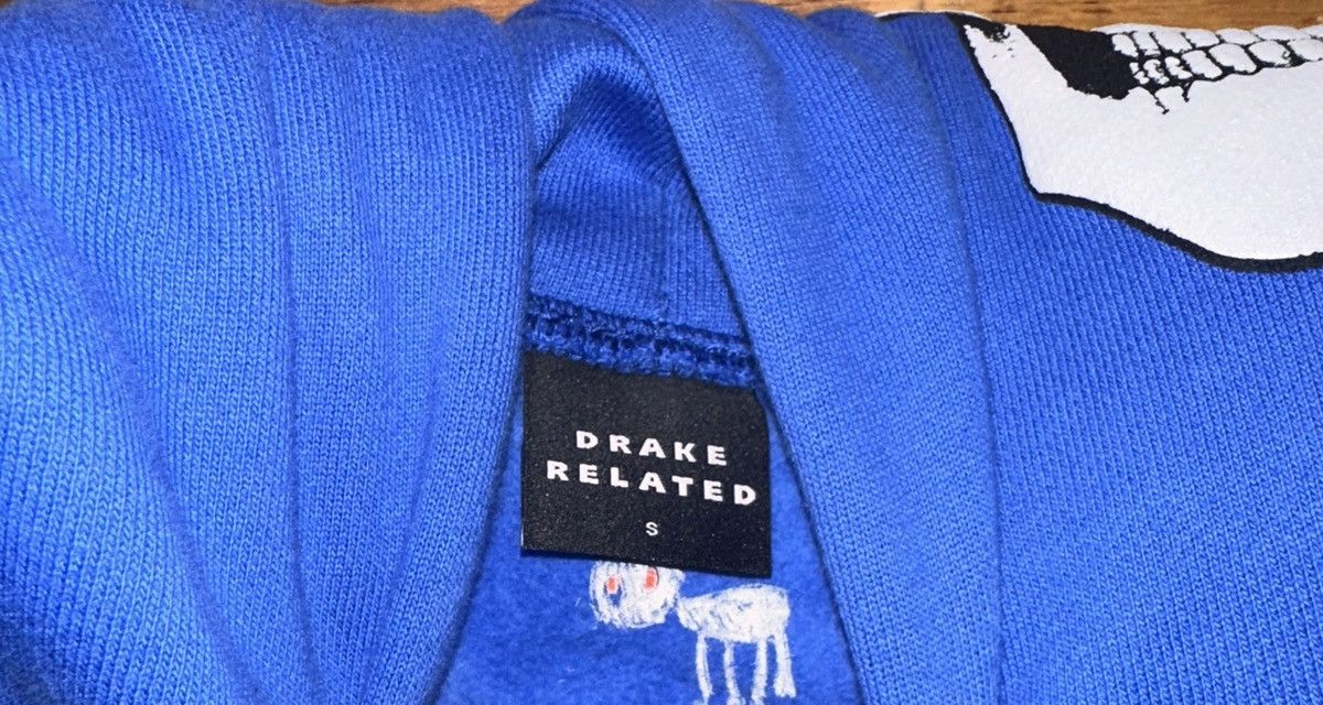 Drake Drake For All The Dogs Blue Hoodie size S Big As The What | Grailed