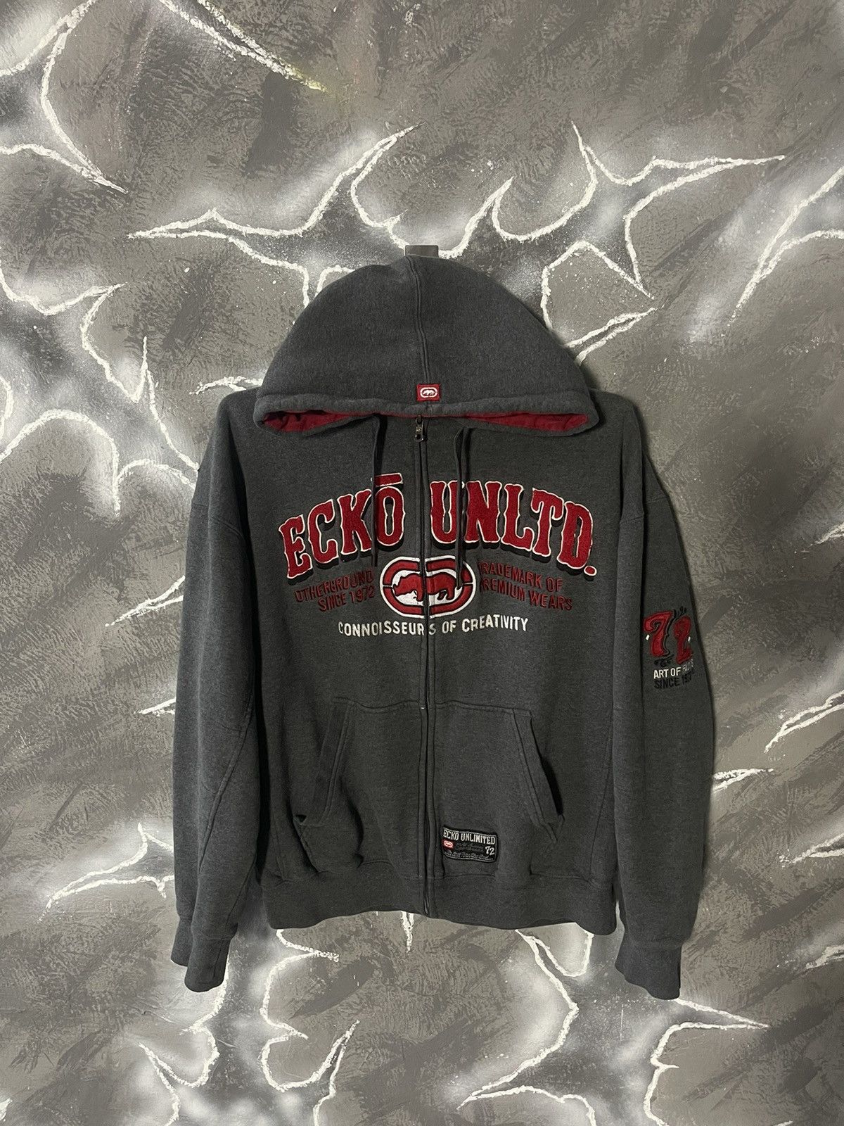 Ecko Unltd. × Fubu × Vintage Vintage Ecko Unltd Big Logo Rare Hoodie | Grailed