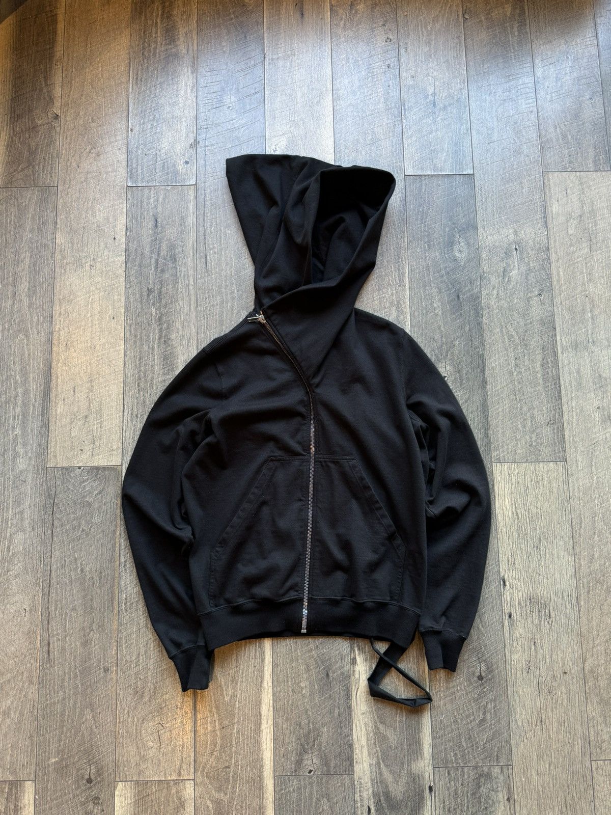 Rick Owens FW15 Rick Owens Mountain/Wizard Asymmetrical Hoodie - Medium ...