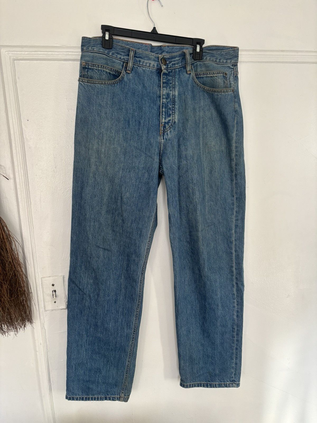 Calvin Klein 205W39NYC Raf Simon X Calvin Klein Baggy Blue Jeans | Grailed