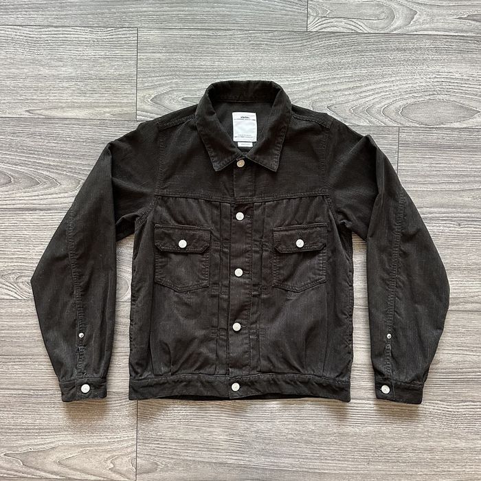 Visvim Visvim Black Corduroy 101 Denim Trucker Jacket | Grailed