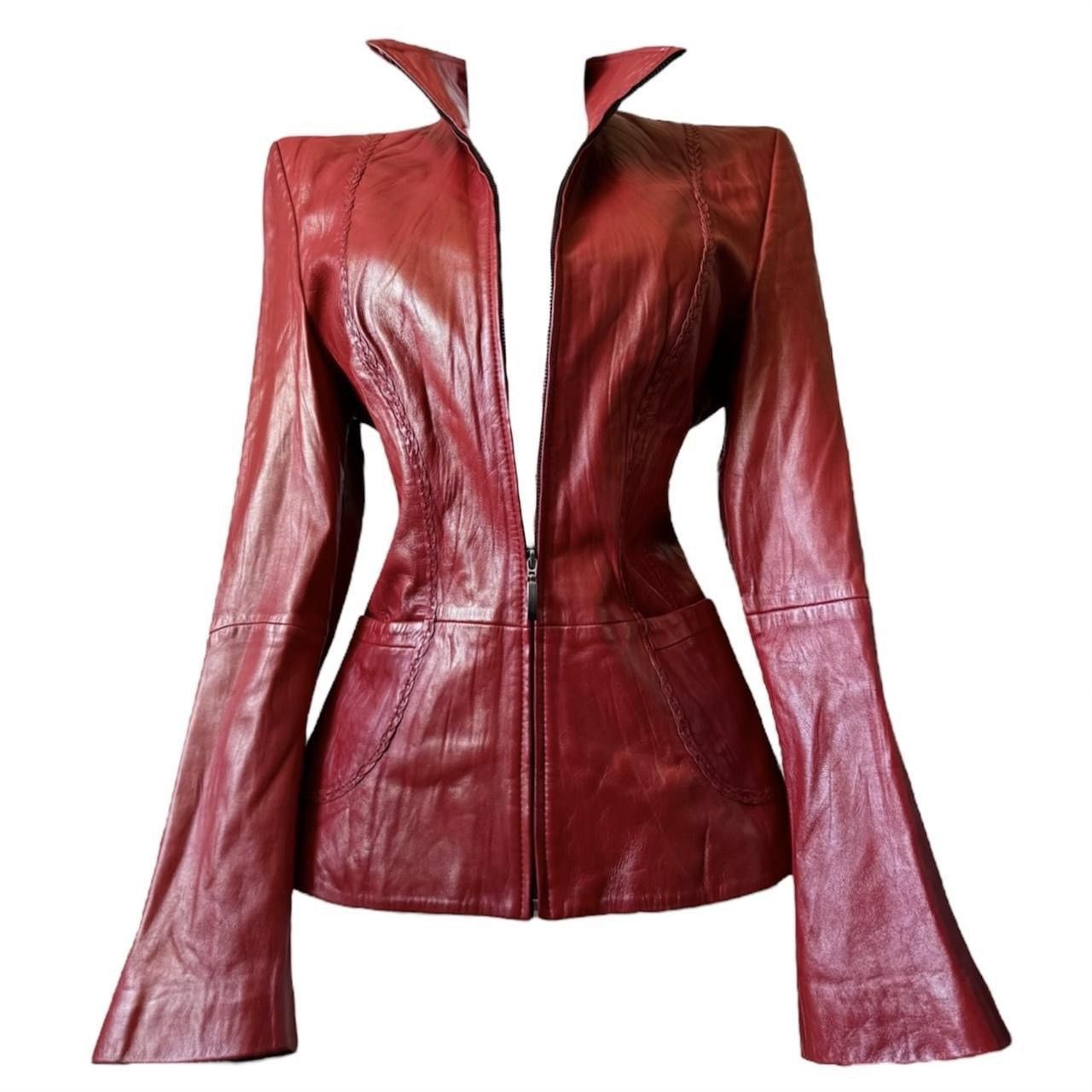 Avant Garde × Vintage Sick Vamp leather biker long neck avant garde ...