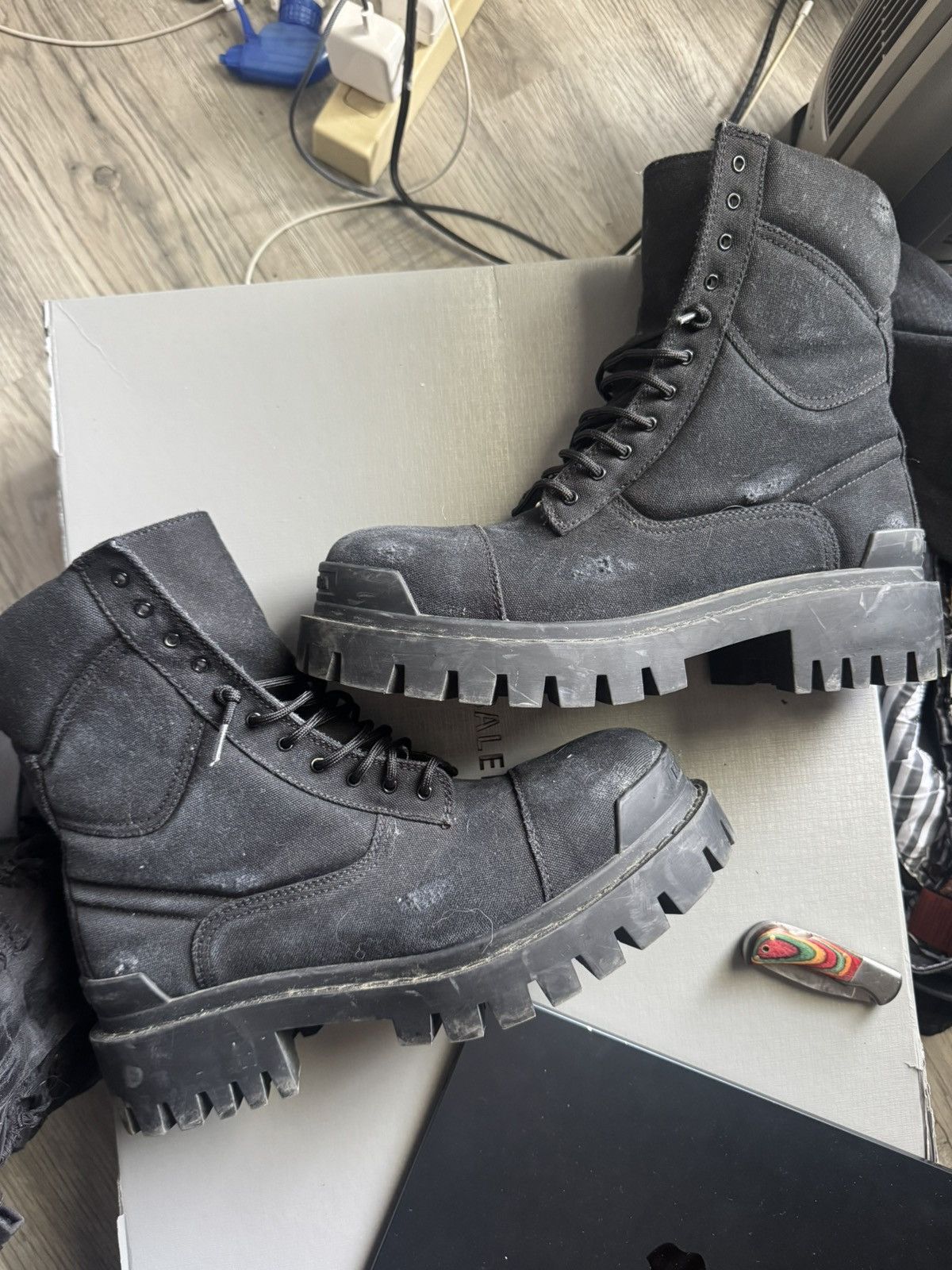 Balenciaga Balenciaga strike boot | Grailed