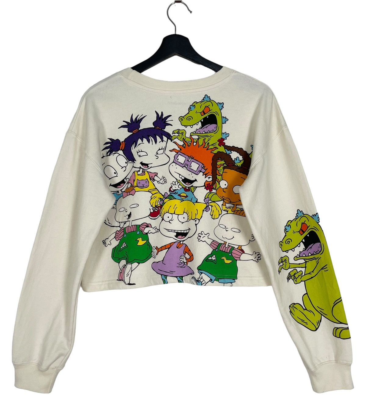 Cartoon Network × Nickelodeon Full print Rugrats Anime Crop Sweatshirt ...