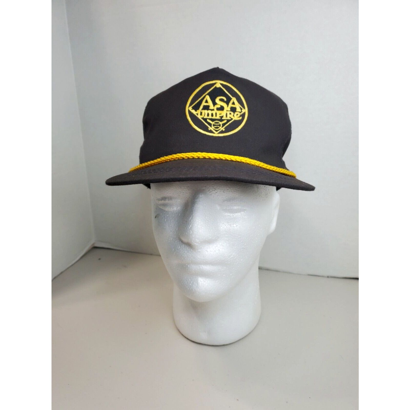 Sas Vintage ASA Umpire Logo American Softball Association Baseball Hat ...