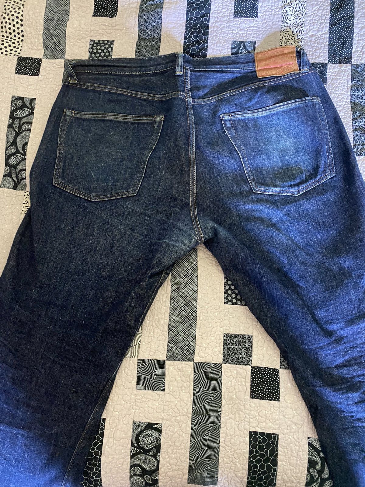 WAREHOUSE & CO × Warehouse Repaired warehouse jeans Japanese Selvedge denim | Grailed