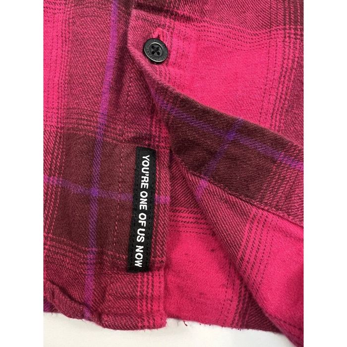 Neff NEFF Flannel Shirt Men’s Small Long Sleeve Pink Button-Up | Grailed