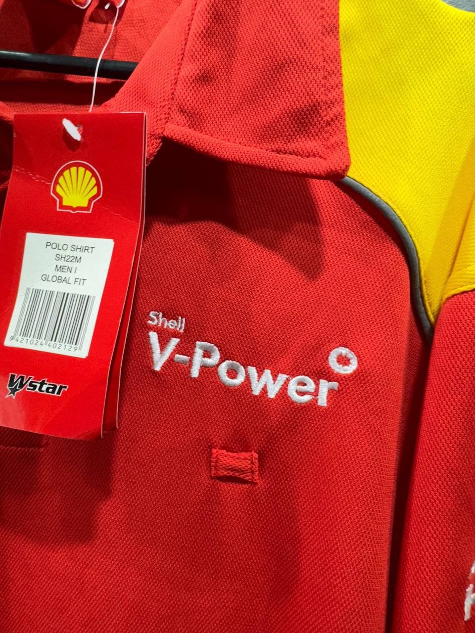 Rare Shell Ferrari Long Sleeve Polo Shirt Racing Global Fit F1 | Grailed