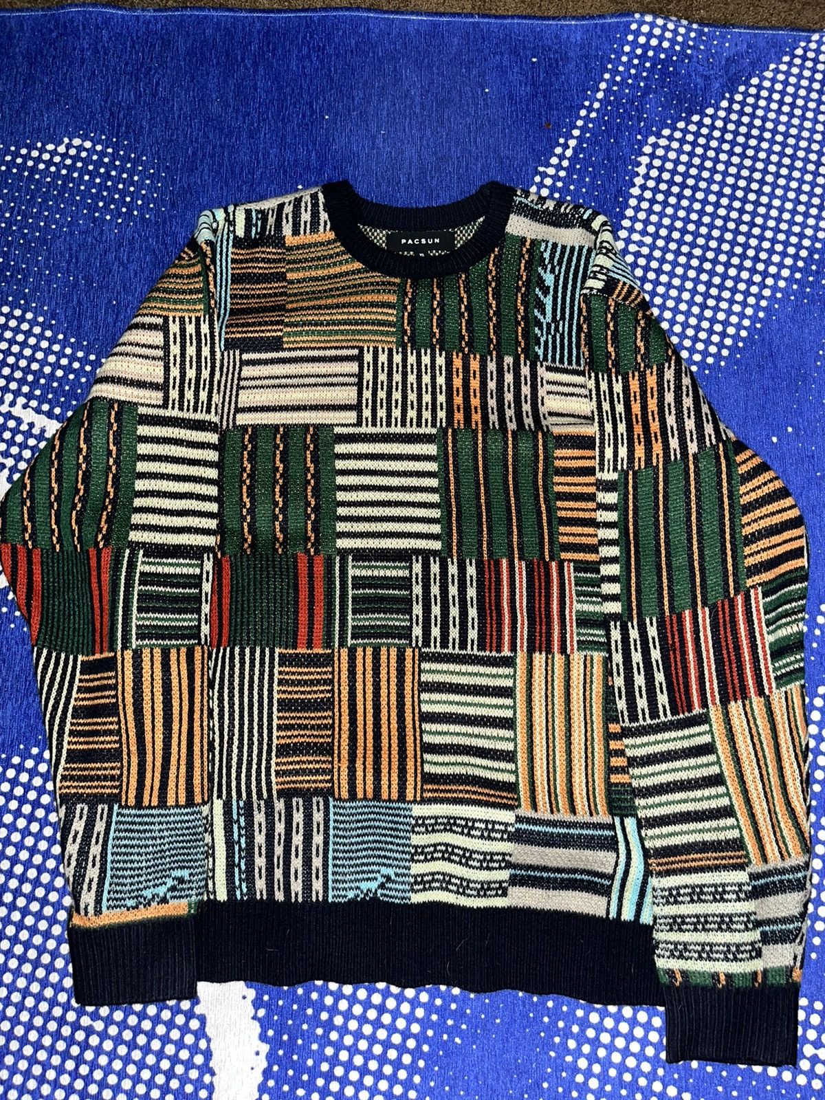 Vintage Thrifted African Print Knit Sweater | Grailed