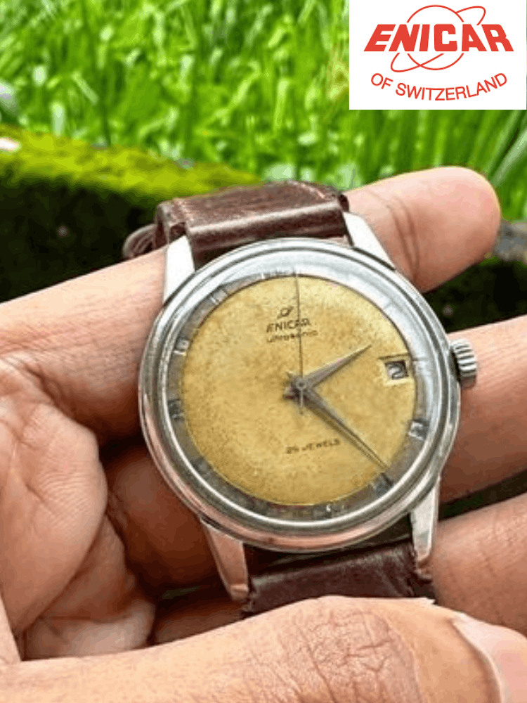 Vintage Swiss made Vintage Enicar 25 Jewel Hand winding Men's Watch ...