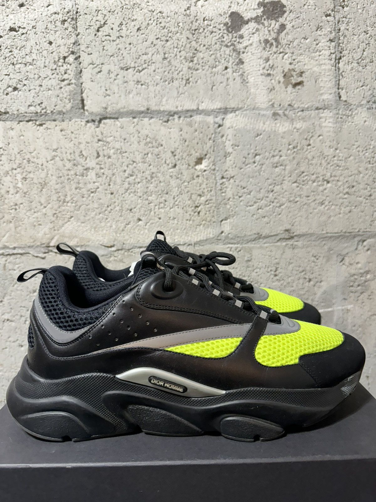 Dior DIOR HOMME B22 Sneaker Lime Black | Grailed