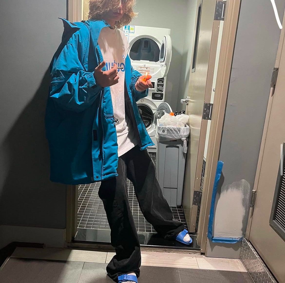 Balenciaga Balenciaga Oversize Blue parka | Grailed