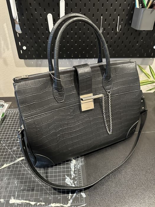 Amiri Croc Embossed Jax Bag | Grailed