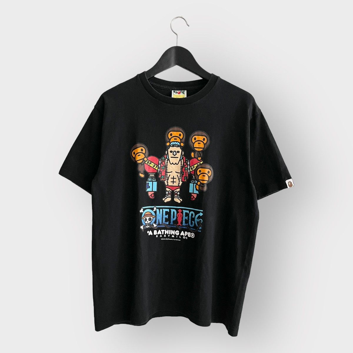 Bape × One Piece Bape x One Piece Franky & Baby Milo Tee | Grailed