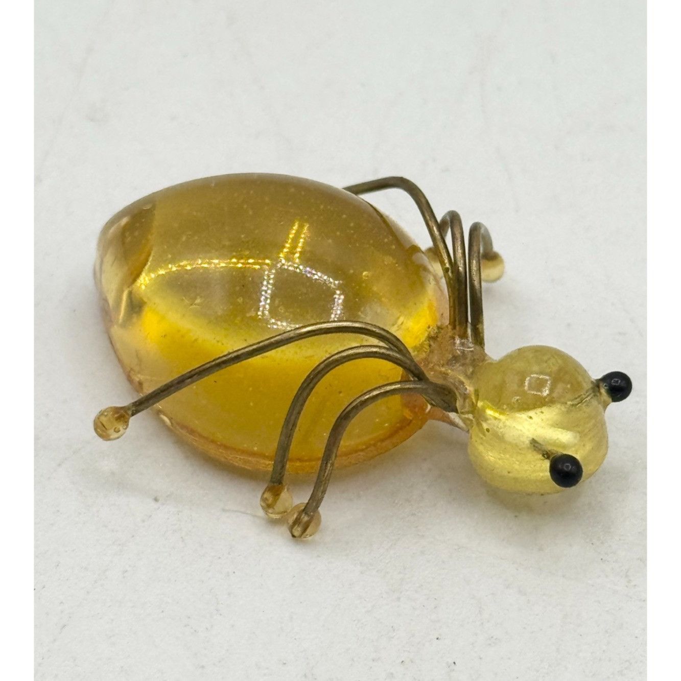 Vintage Vintage lucite amber bug insect brooch pin | Grailed