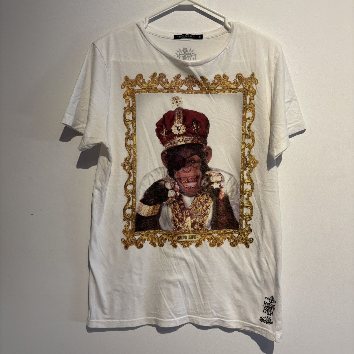 Vintage Slick Rick Friend or Faux SMUG LIFE Gold Chain Monkey | Grailed