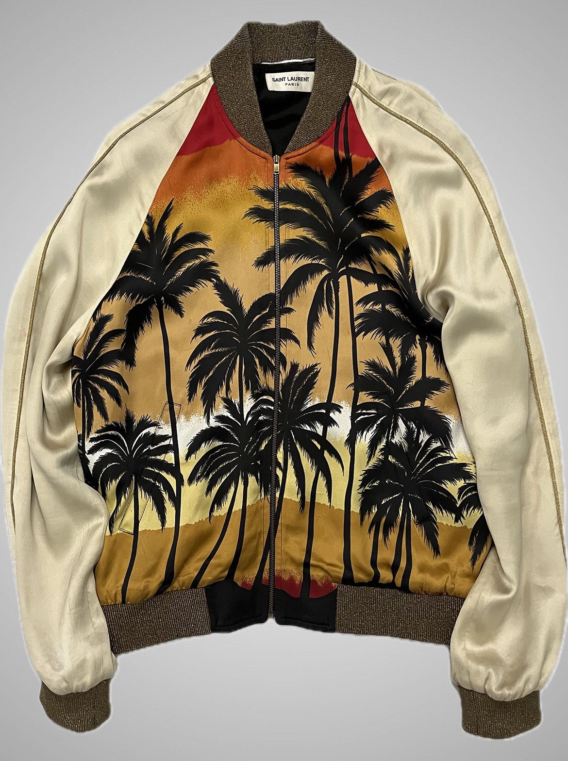 Hedi Slimane × Saint Laurent Paris Saint Laurent SS16 Surf Sound Sunset bomber | Grailed