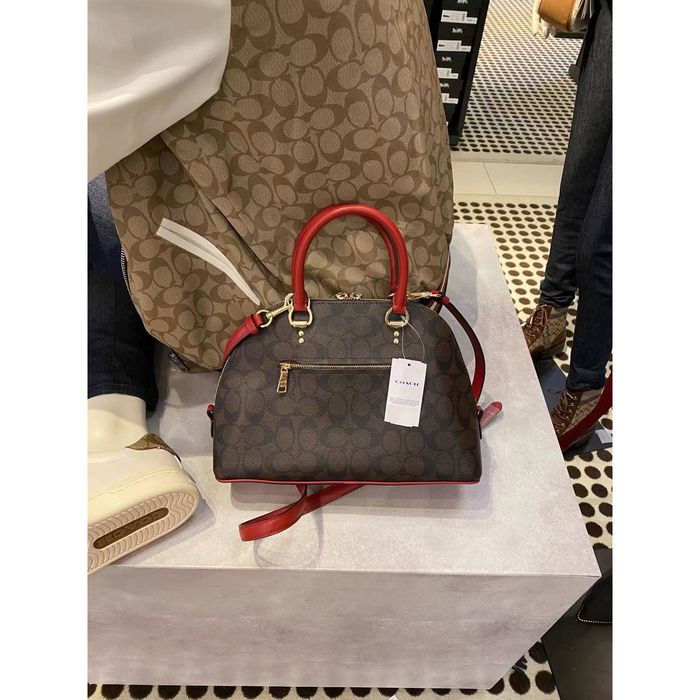 Coach Coach 2558 Katy Satchel In Signature Canvas Brown 1941 Red | Grailed
