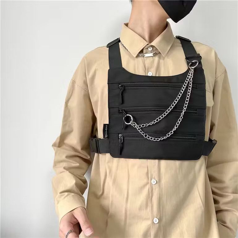 Backpack Hip-hop Tactical Vest Bag | Grailed