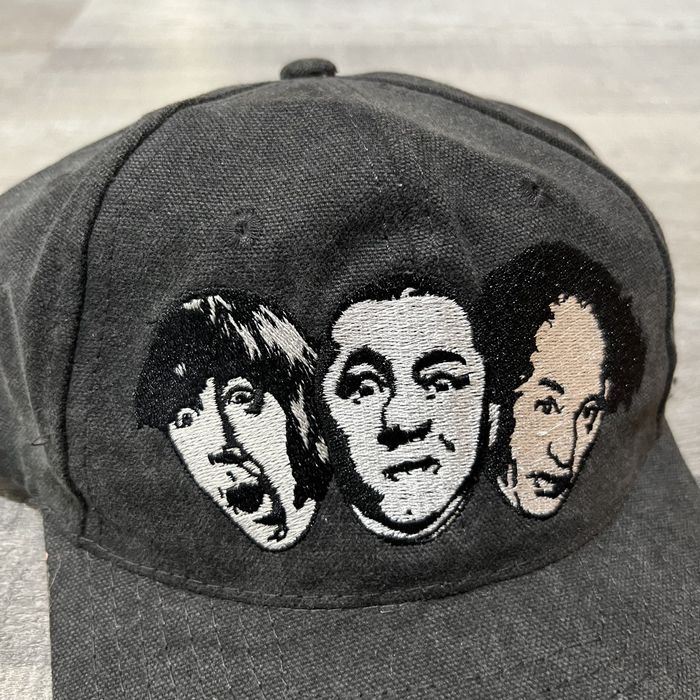 Vintage VTG The Three Stooges 1997 Snapback Movie Cap Grey 90s Hat ...