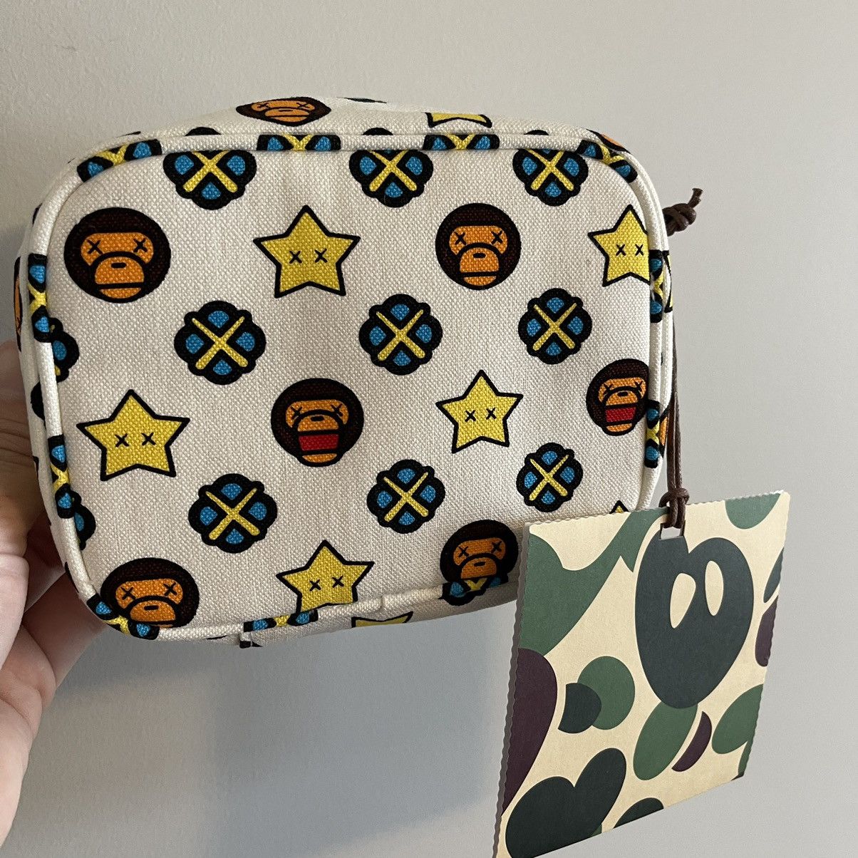 Bape OG Bape x Kaws Monogram Mini Pouch Bag | Grailed