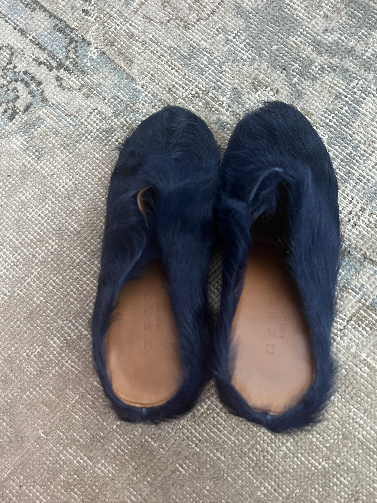 Marni Marni Furry Fussbett Sabot Mules | Grailed