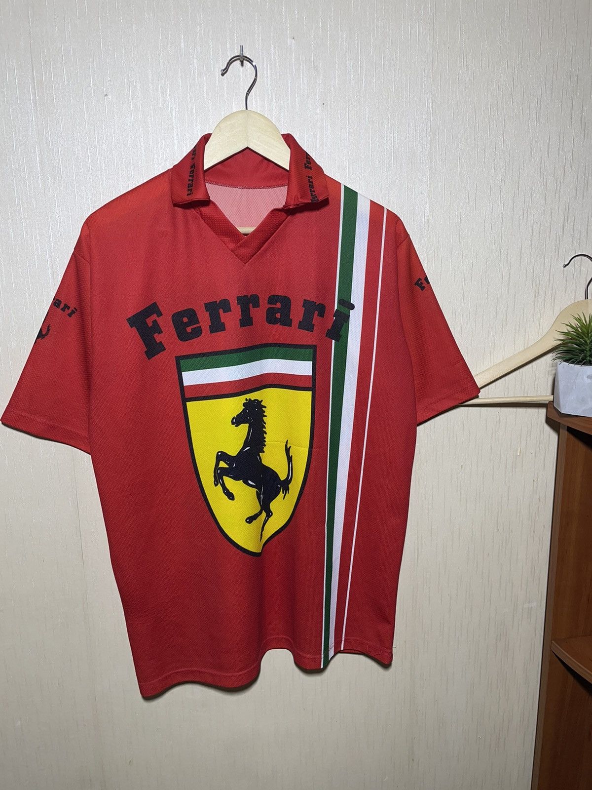 Vintage Ferrari racing vintage polo shirt 90s | Grailed