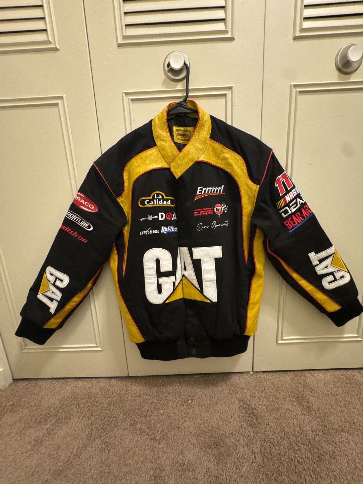 Custom × Denim Jacket × Racing Custom gun inspired racing jacket | Grailed