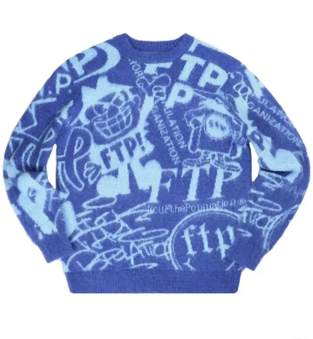 Fuck The Population × Hype × Streetwear FTP ARCHIVE MOHAIR SWEATER ...