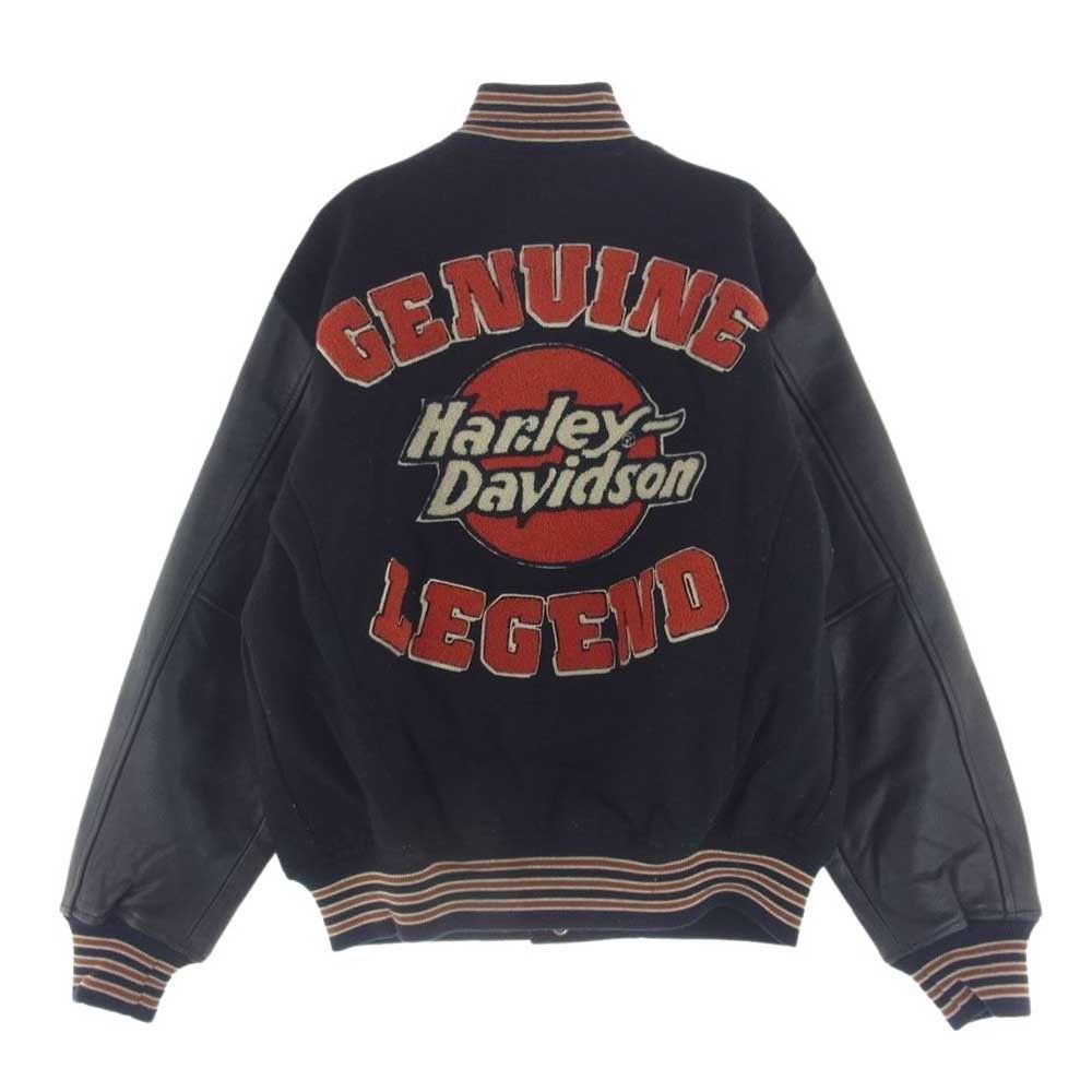 Harley Davidson Genuine Legend Sleeve Leather Varsity Jacket | Grailed