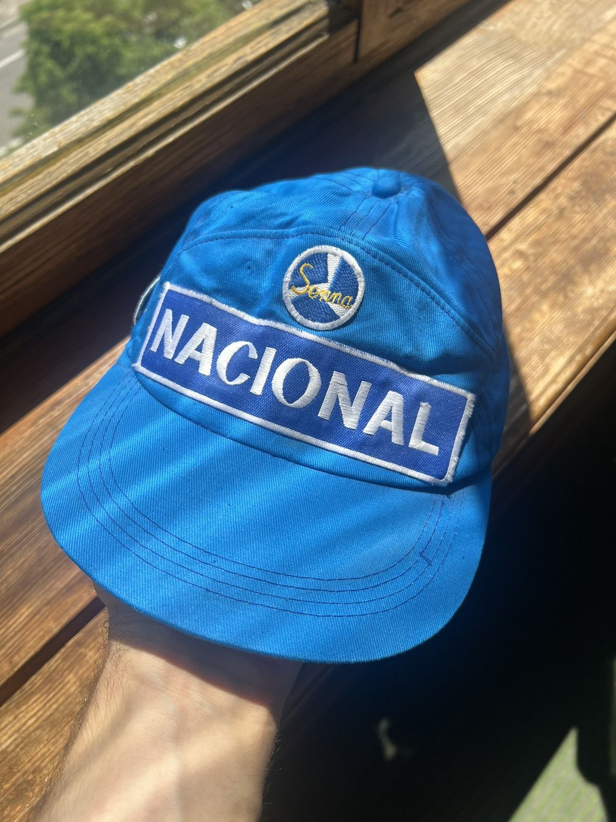 Hat × Racing × Rare Vintage Ayrton Senna Nacional 80s cap hat F1 | Grailed
