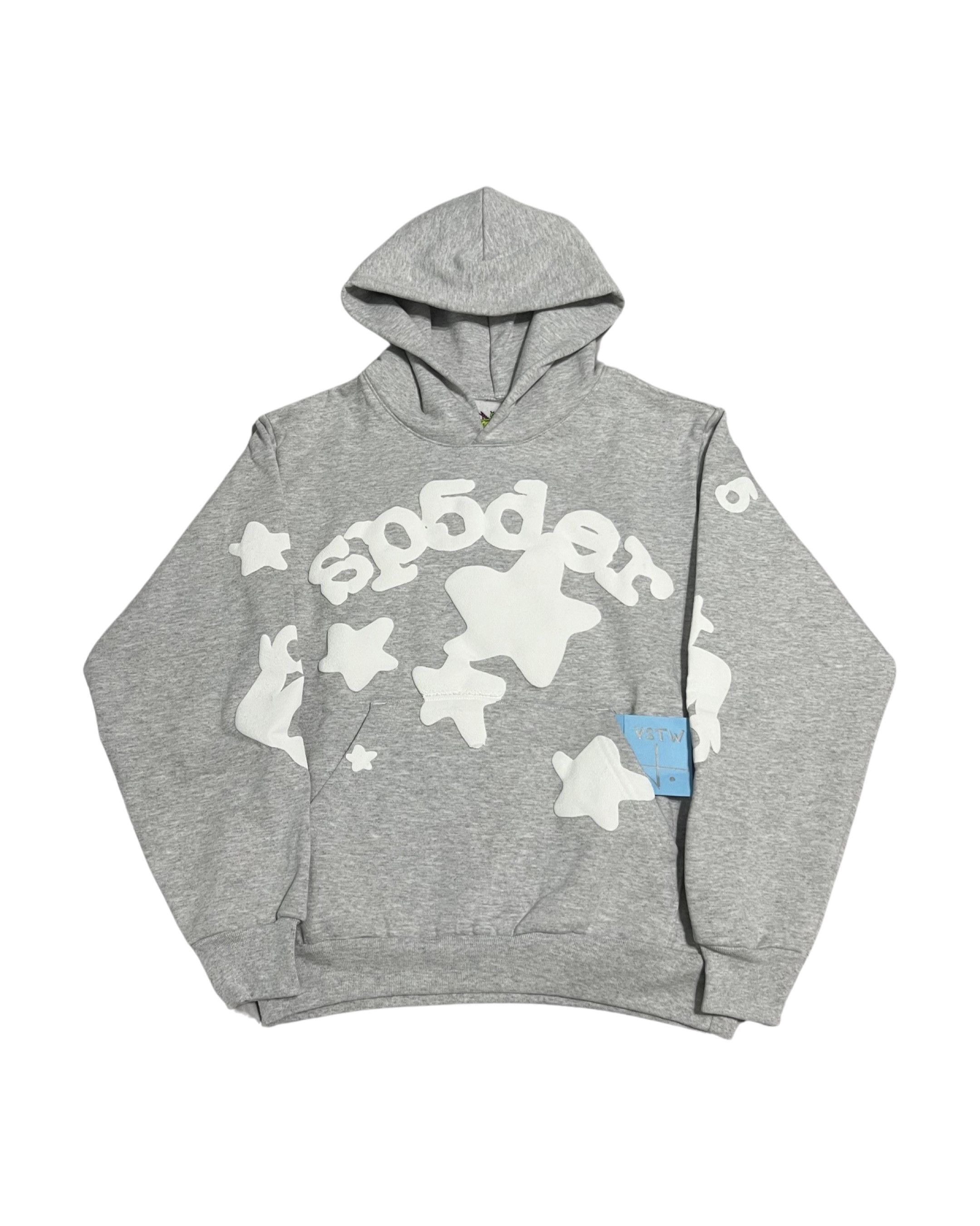 Sp5der Sp5der Beluga Heather Grey Hoodie (Spider Worldwide) | Grailed