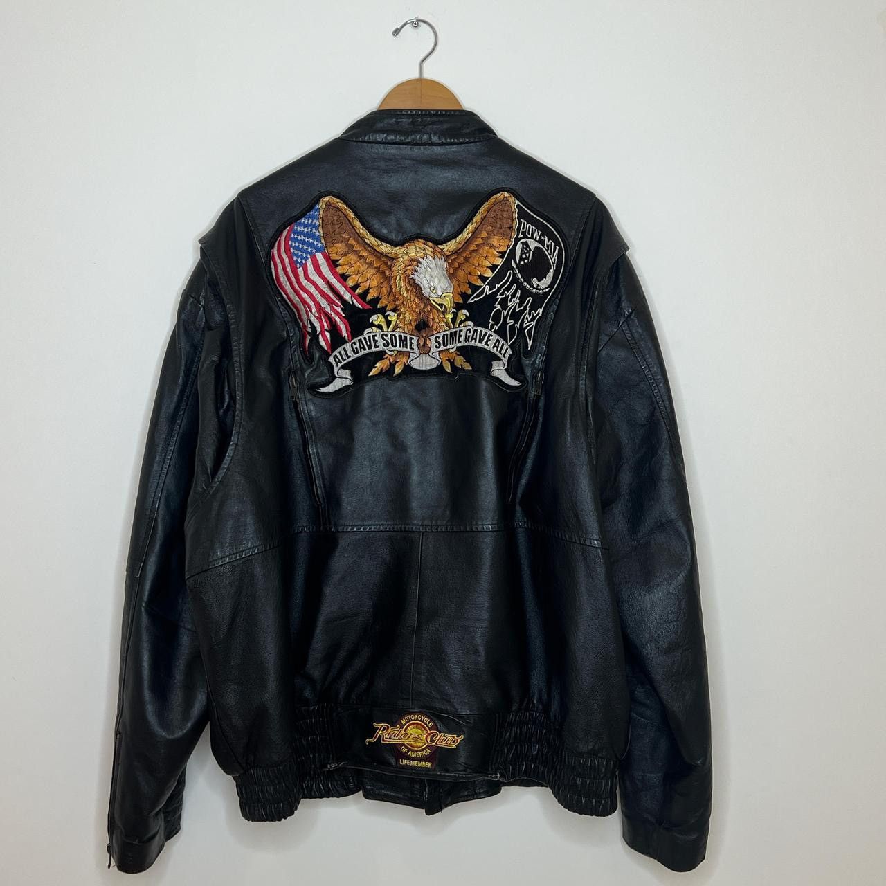 Harley Davidson Motorcycle riders of America eagle leather biker jacket ...