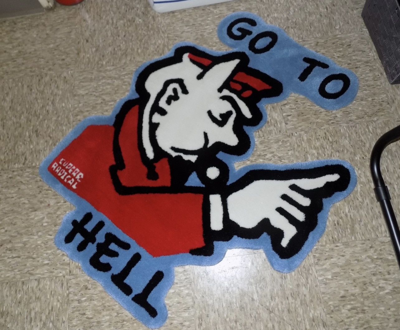 Superrradical Superrradical “Go To Hell” Rug Floor Mat BRAND NEW | Grailed