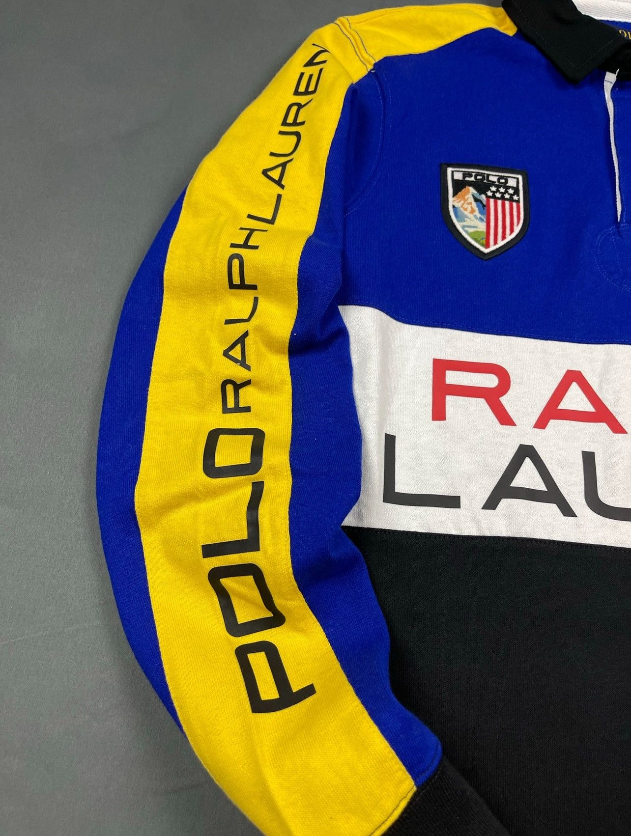 Ralph Lauren Polo Ralph Lauren ALPINE RACING Patch Spell Out Rugby ...