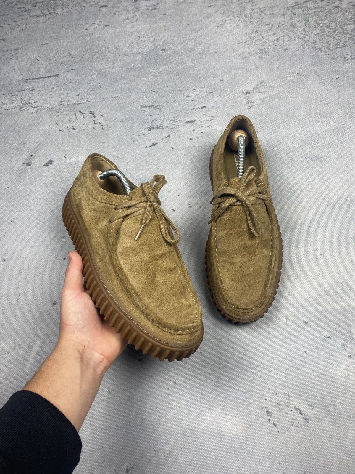 Clarks × Streetwear × Vintage Clarks Brown Leather Loafers Boots Old ...